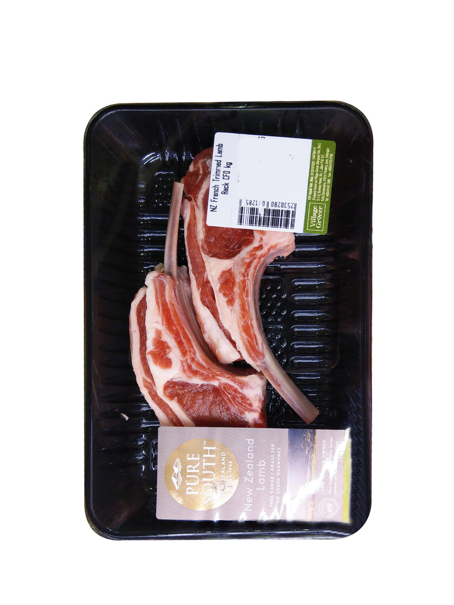 NZ CHILLED FRENCH TRIMMED LAMB RACKS CFO (+/- 1KG) – Village Grocer ...