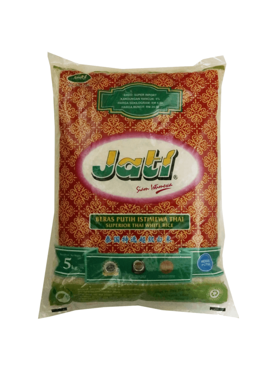 JATI THAI WHITE RICE 5KG – Village Grocer - Sunway Giza Mall